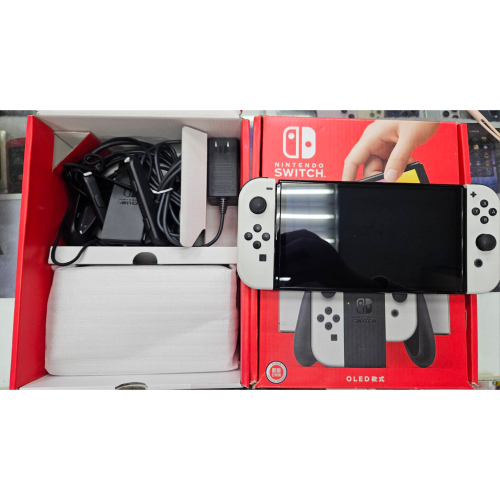 ☆平價電信聯盟☆ 二手 SWITCH 主機 SWITCH OLED 白色機 現貨不用等 - ☆平價電信聯盟☆★電玩遊戲★3c生活配件☆