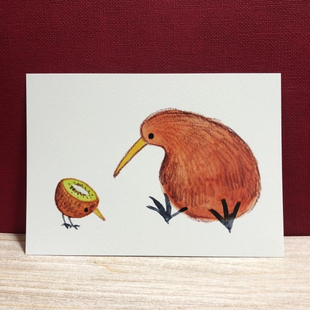 【Miki Chen 插畫工作室】 台灣原創插畫明信片-奇異鳥 - Miki Chen插畫工作室 - iOPEN Mall