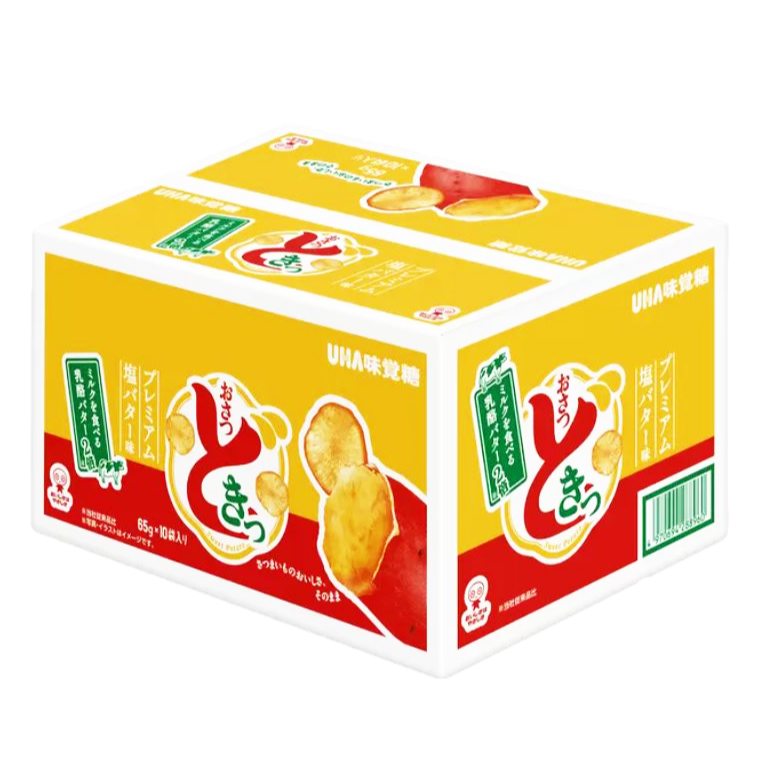 日本costco好市多限定 味覺糖UHA濃厚奶香鹹奶油地瓜片65g*10包（整箱） - 嗨莫妮零食櫃 - iOPEN Mall