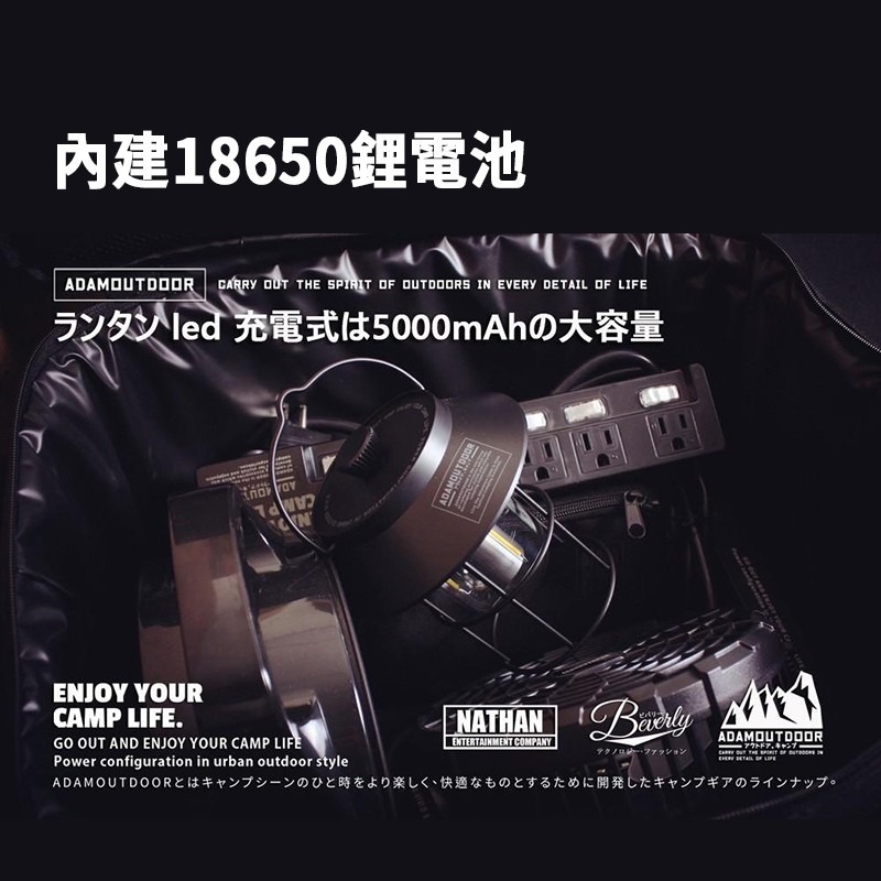 ADAMOUTDOOR 工業風LED鐵道燈 燈 工作燈 燈具 掛燈 露營燈 照型燈 露營用品 - JZ-晶讚 3C