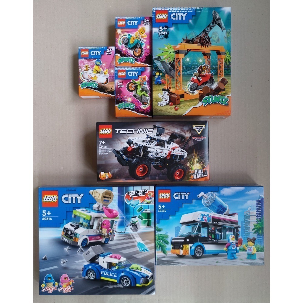 山繆顏Lego 60310+60333+60356+60342 特技車組 - 山繆顏Lego