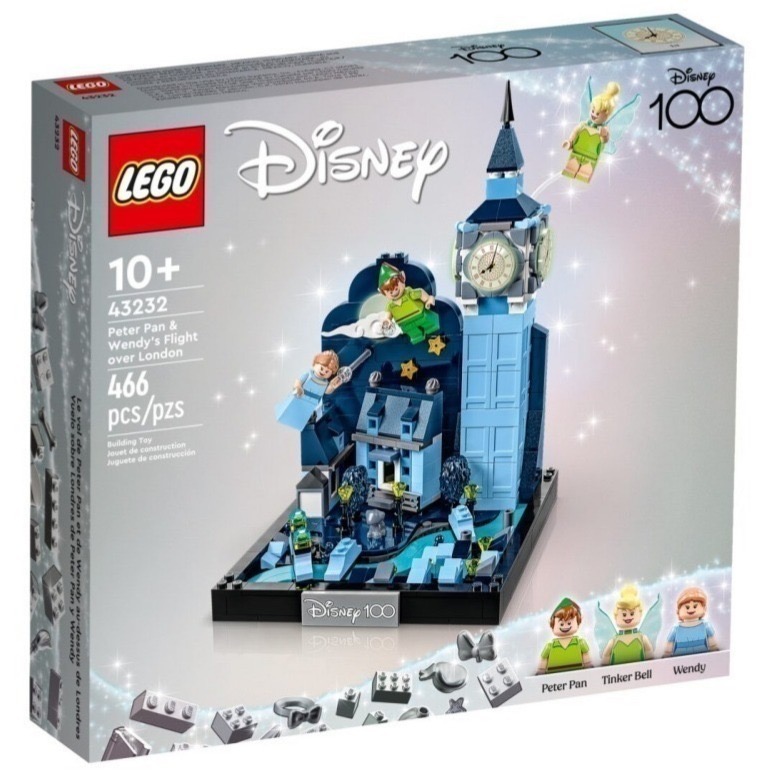 【椅比呀呀|高雄屏東】LEGO 樂高 43232 彼得潘和溫蒂飛越倫敦 迪士尼100週年 - 椅比呀呀樂高雜貨店 LEGO - iOPEN Mall