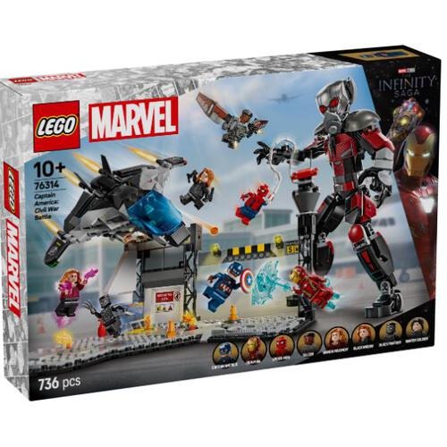 【椅比呀呀|1月到貨】LEGO 樂高 76314 美國隊長3：英雄內戰 動作大戰 Captain America 漫威 - 椅比呀呀樂高雜貨店 ...