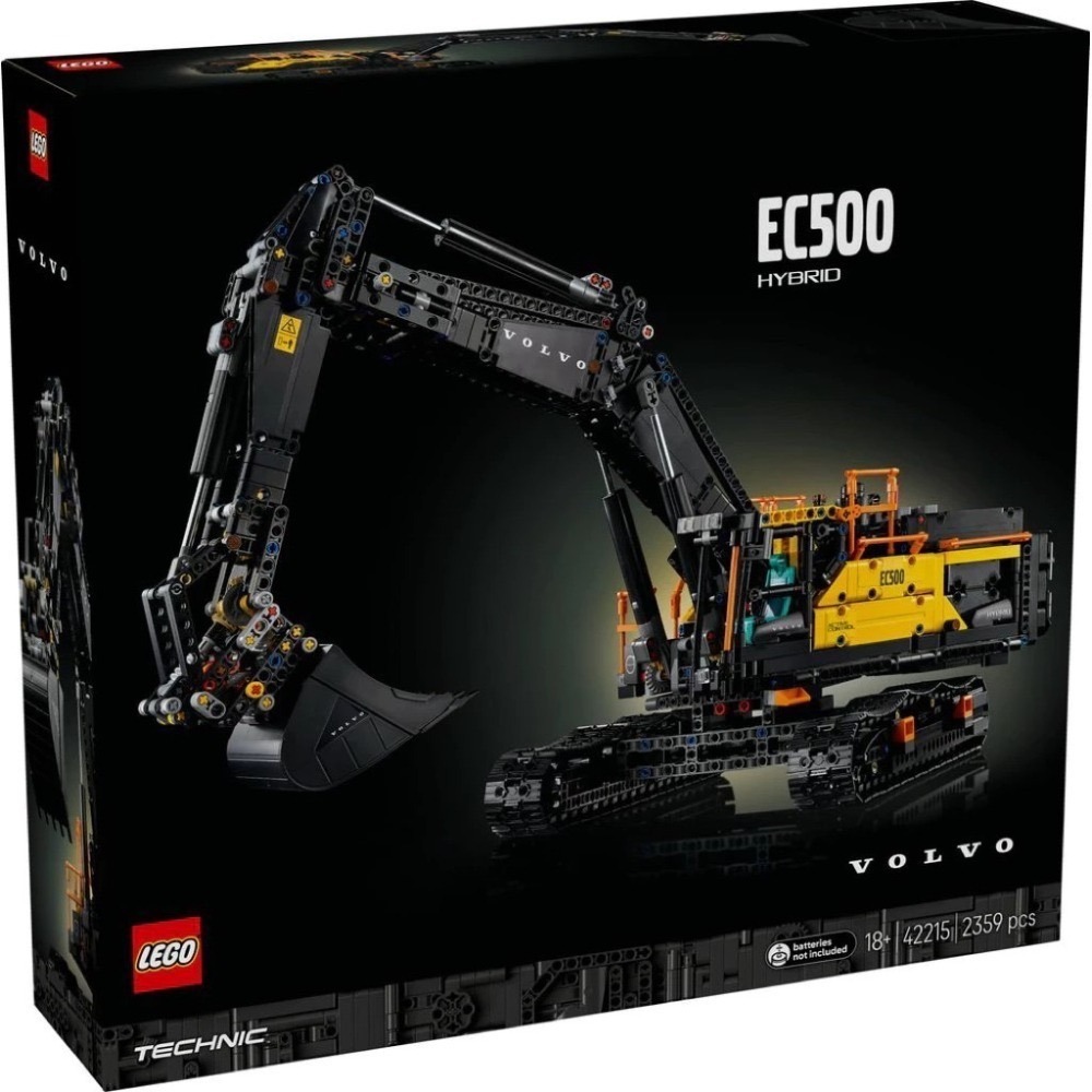 【椅比呀呀|高屏10500】LEGO 樂高 42215 Technic系列 Volvo EC500 Hybrid 挖掘機 - 椅比呀呀樂高 ...