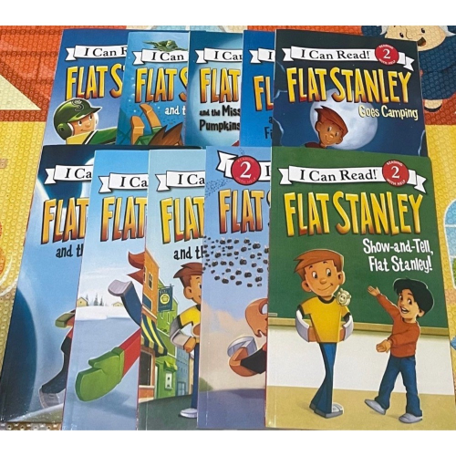 二手 英文童書 I Can Read flat Stanley 紙片人+ My Weird School 瘋狂學校 - New Puzzle ...