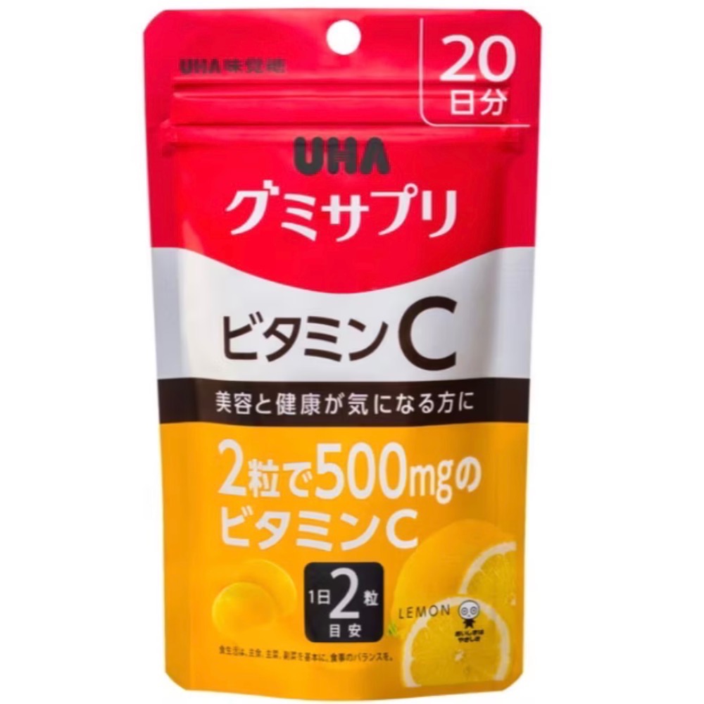 日本境內版UHA味覺糖 營養軟糖 維他命C/D3/鐵/鐵&葉酸/鈣/亞鉛（鋅） 20日（40粒） - PiPiMeow Shop - iOPEN Mall