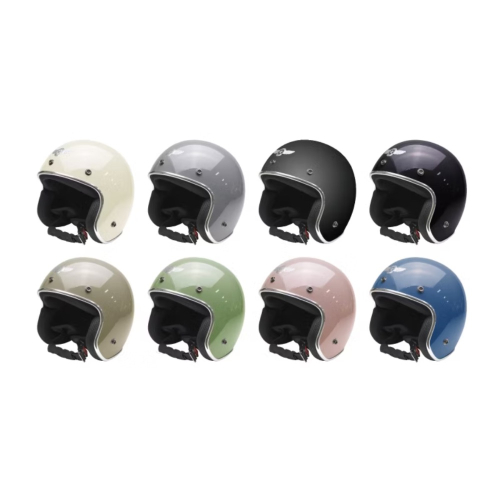 《正版》EVO復古騎士帽 CA310 黑色緹花內襯款式 銀邊騎士帽 安全帽 CNS 金屬插扣 三扣式 半拆 - 瘋娃娃生活禮品小舖 - iOPEN Mall