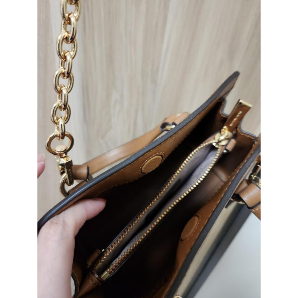 (有瑕疵)日本購入正品 Michael Kors Chantal Mini Crossbody MK 迷你logo老花包 - 自用轉賣 ...