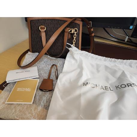 (有瑕疵)日本購入正品 Michael Kors Chantal Mini Crossbody MK 迷你logo老花包 - 自用轉賣 ...