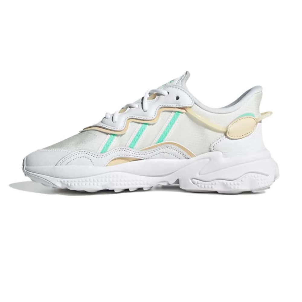 女款 adidas Ozweego W 三葉草 Originals 休閒鞋 復古 緩震 透氣 白綠 - GW4650 - 柴柴賣場 ...