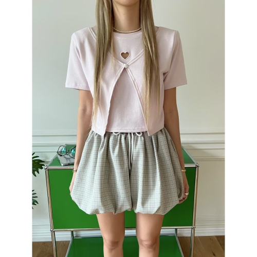 [KR_Aries阿瑞司韓國選物代購] 細格紋南瓜裙 IYSS-23 - KRaries阿瑞司韓國選物代購 - iOPEN Mall