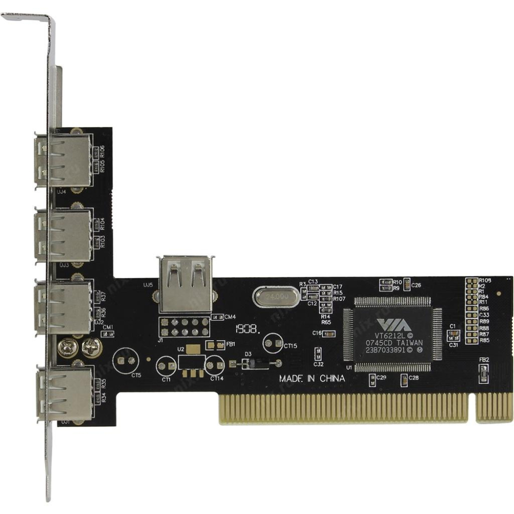 USB 2.0 4+1 PORTS PCI CARD採用日本NEC晶片,可當USB擴充卡 - 辰辰小舖 - iOPEN Mall