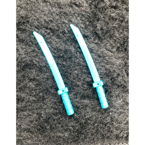 LEGO 樂高 忍者 水藍色 武士刀（2入） - 綸爸樂高 - iOPEN Mall