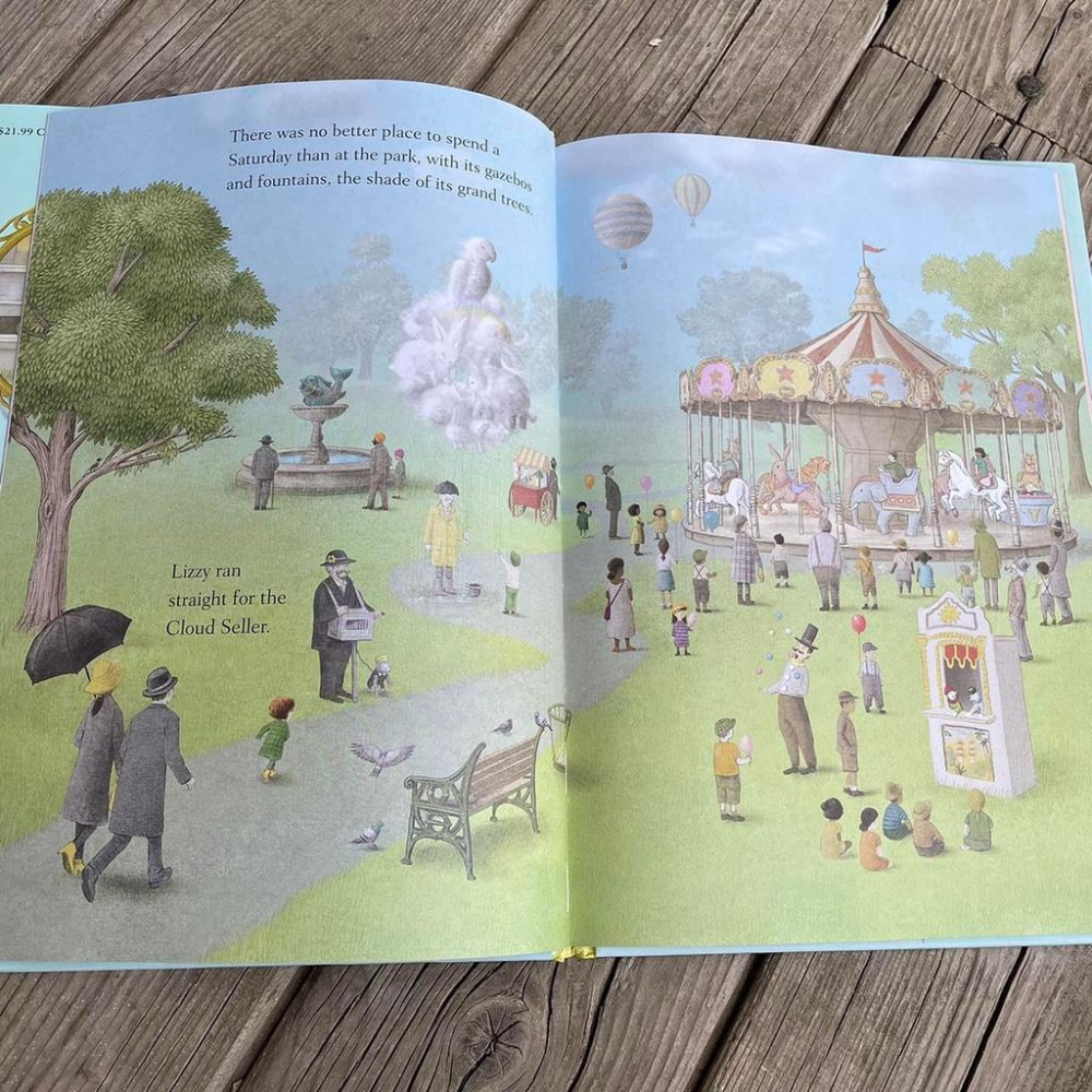 【贈音檔】訂購🍀精裝英文繪本Lizzy and the Cloud🍀 范恩兄弟The Fan Brothers🍀缺書店 - 缺書店【英文童書繪 ...
