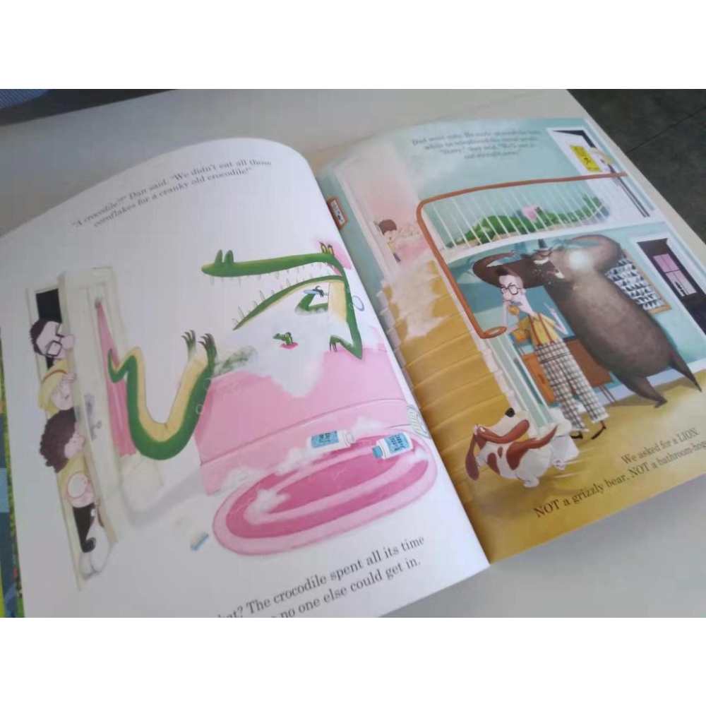 現貨🍀平裝英文幽默繪本There＇s A Lion in My Cornflakes🍀Michelle Robinson - 缺書店【英文童書 ...