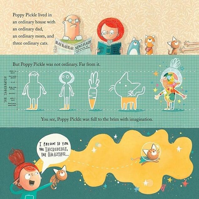 現貨平裝英文繪本Poppy Pickle:A Little girl with A Big Imagination翻翻書 - 缺書店【英文童書 ...