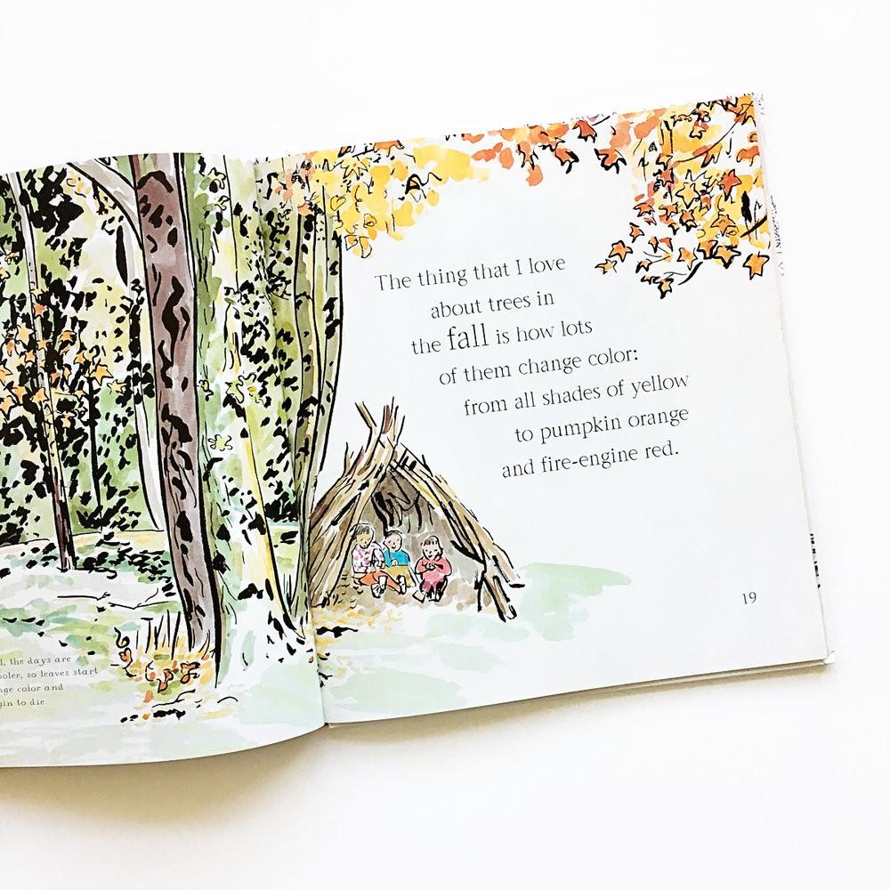 現貨🍀英文平裝繪本The Things That I LOVE about TREES樹的四季🍀水彩和水墨插圖🍀缺書店 - 缺書店【英文童書繪 ...