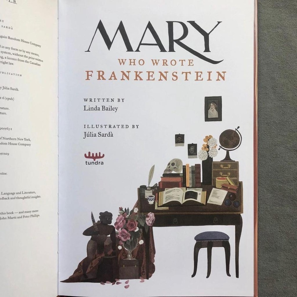 精裝英文繪本Mary Who Wrote Frankenstein🍀西班牙女插画家Julia Sarda🍀【缺書店】 - 缺書店【英文童書繪本 ...