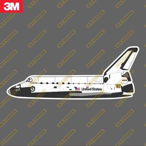 NASA 挑戰者號太空梭 OV-099 擬真 防水3m貼紙 尺寸165mm - 太陽噴嚏 空紙部 Airline Stickers ...