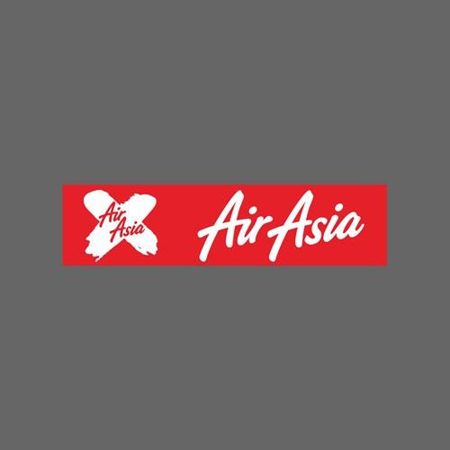 AIRASIA 亞洲航空 航空公司 防水3M貼紙120x30 mm - 太陽噴嚏 空紙部 Airline Stickers - iOPEN Mall