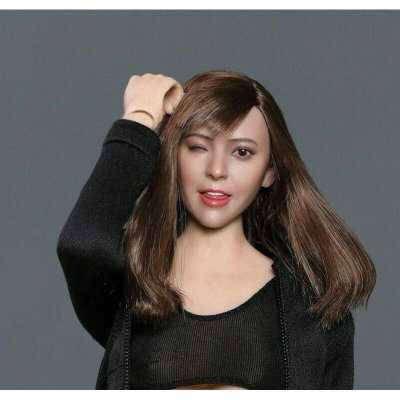 【玩模坊BA-527】 1/6( D款 ) 植髮 可愛 表情 GACTOYS 女頭雕 GC036 - 玩模坊 - iOPEN Mall