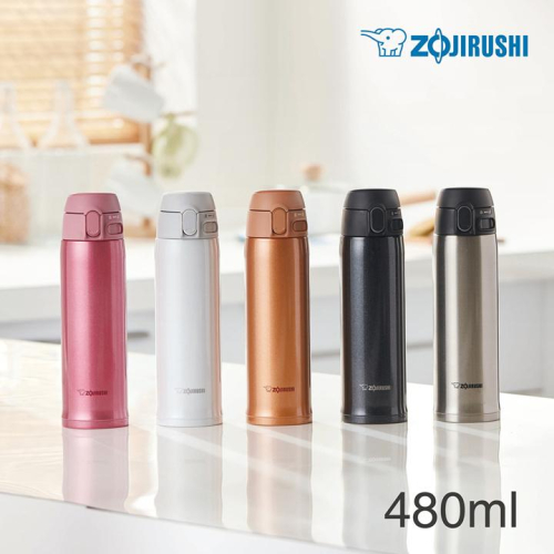 ★出清★【象印】【ZOJIRUSHI 】480ml 超輕量OneTouch不鏽鋼真空保溫杯(SM-TA48) - JB家電 - iOPEN Mall