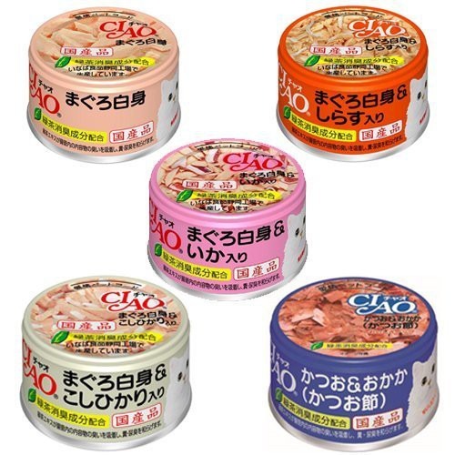 日本 CIAO 旨定罐貓罐75~85g【24罐組免運】 旨定罐 貓罐 副食罐 全齡貓 貓罐頭『WANG』 - Wang旺寵物精品 - iOPEN Mall