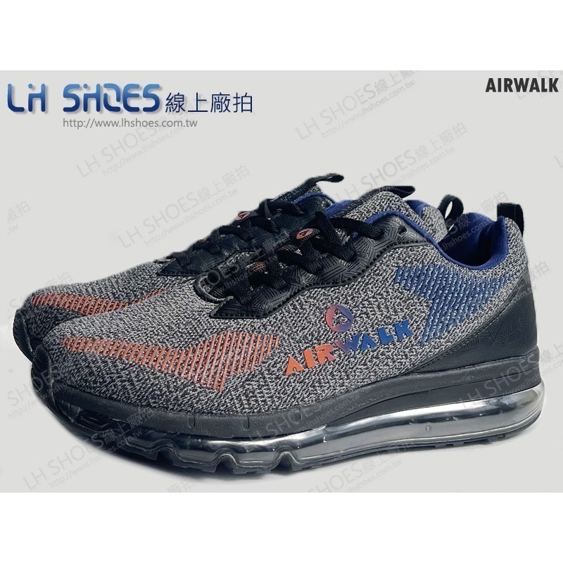 B品AIR WALK運動鞋男鞋 深灰/紅 CM25.5/CM26/CM27/CM27.5/CM29 (AW83218) - LH Shoes ...