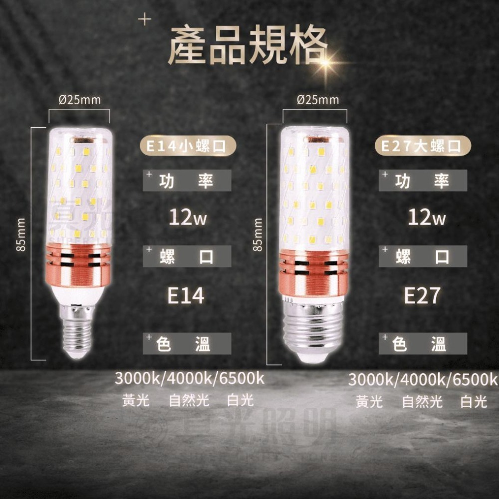 🔥台灣現貨🔥 12w 玉米燈泡 LED燈泡 E27 /E14螺口 節能燈泡 白光/黃光/自然光 藝術燈多種燈款適裝 - 真光照明 SUPERLIGHT STORE｜燈飾專售 吸頂燈 崁燈 壁燈 ...