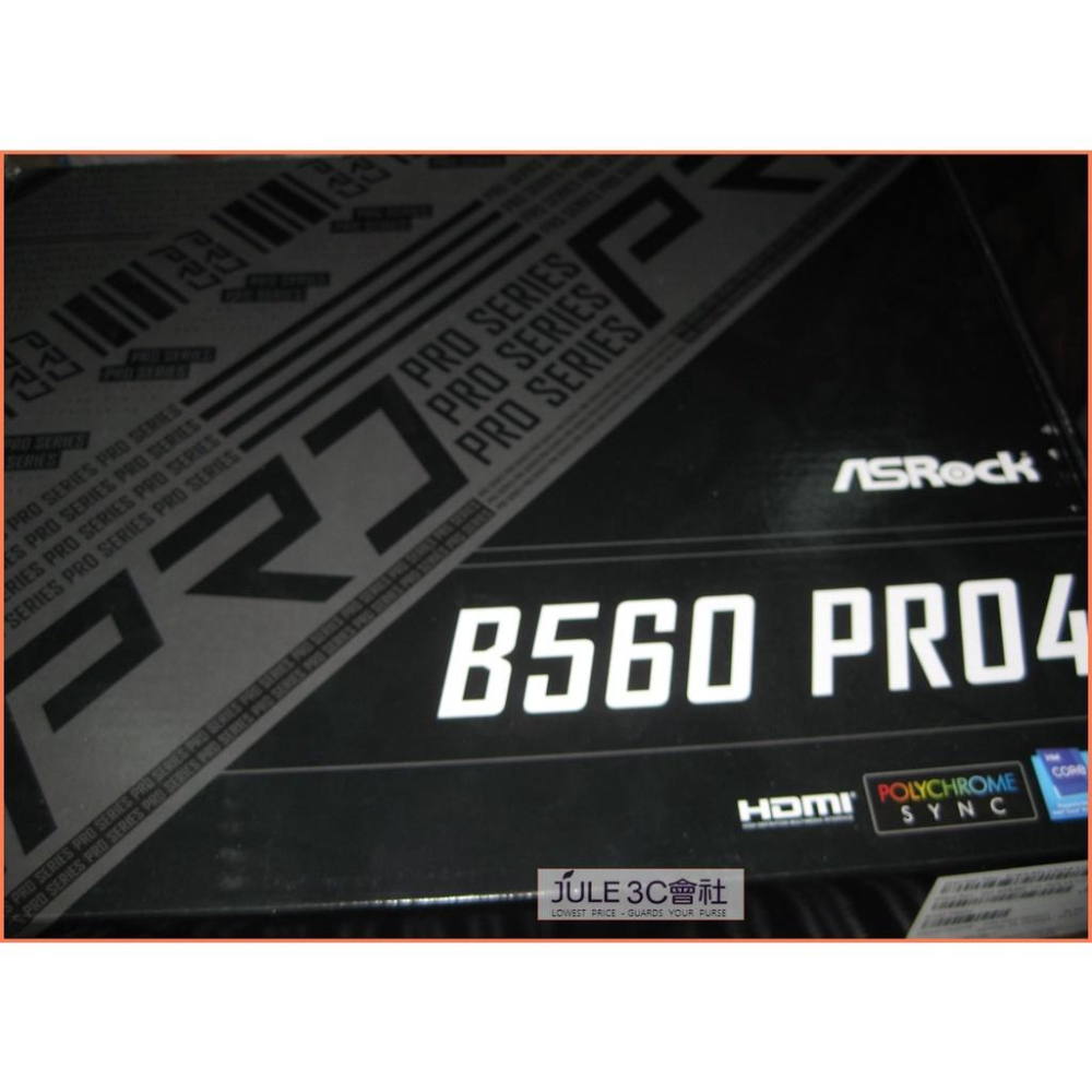 JULE 3C會社-華擎 B560 PRO4 十代/D4/八相供電/M2X3/RGB/超合金/全新盒裝/ATX 主機板 - JULE 3C會社 ...
