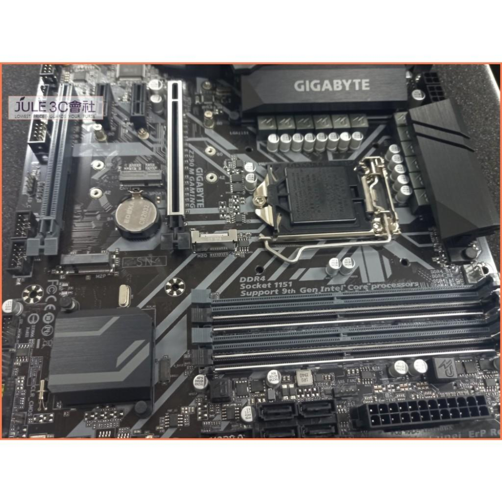 JULE 3C會社-技嘉 Z390M GAMING Z390/八九代/D4/雙M2/超耐久/庫存/MATX 主機板 - JULE 3C會社 - iOPEN Mall