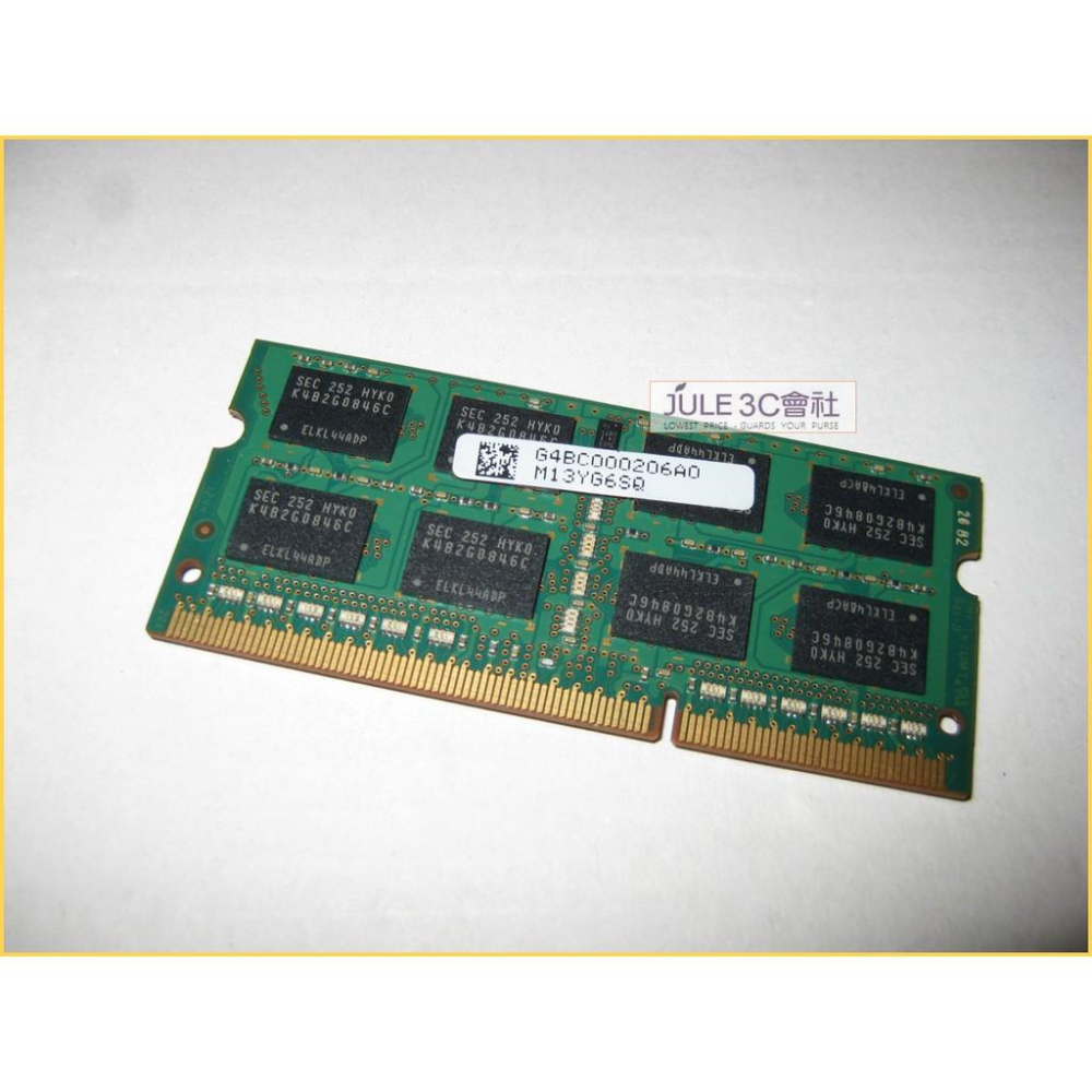JULE 3C會社-三星Samsung DDR3L 1600 4GB 4G 低電壓/1.35V/雙面/筆電/NB 記憶體 - JULE 3C會社 - iOPEN Mall