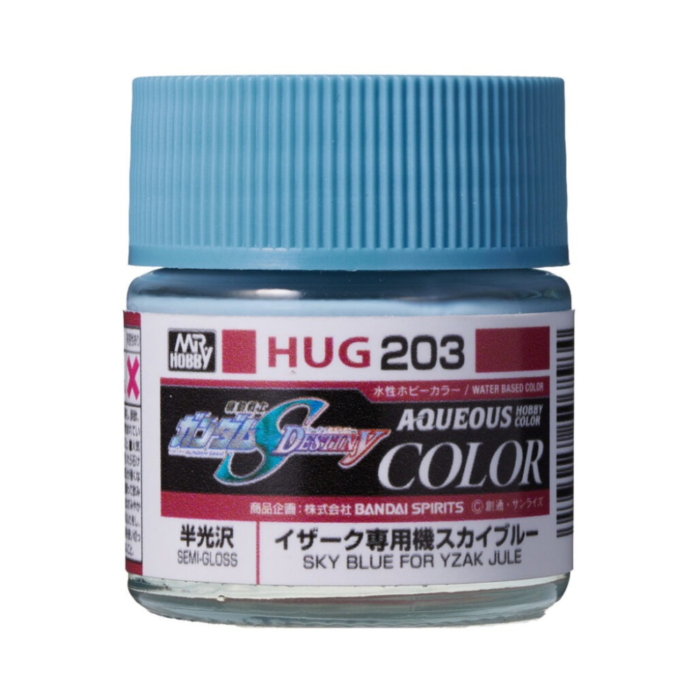 HUG203 - Sky Blue For Yzak Jule - GSI/水性漆 薩克專用天空藍色 半光澤 - White Dragon ...