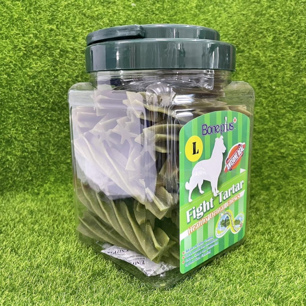 BonePlus超效螺旋雙刷頭/超效螺旋六星潔牙骨/小桶裝潔牙骨(700G) bone plus - 熊熊寵物用品 - iOPEN Mall