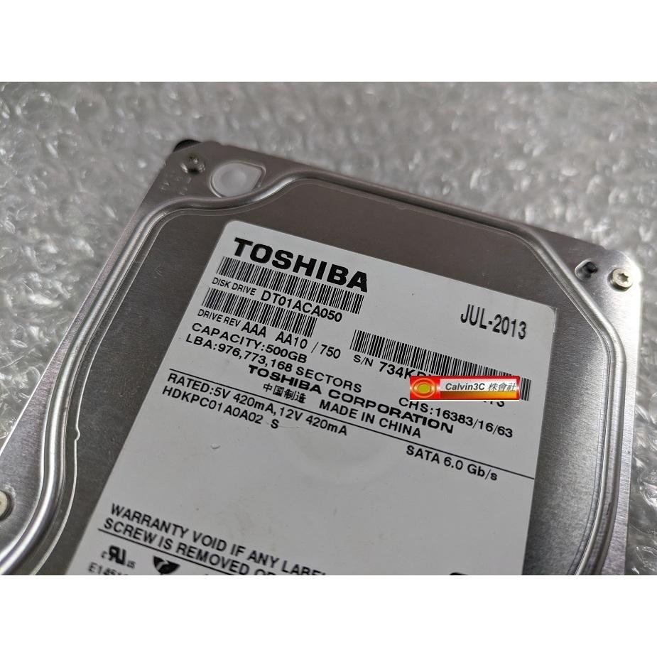 東芝 TOSHIBA DT01ACA050 500GB 3.5吋硬碟 快取32M 轉速7200轉 SATA3介面 - Calvin 3C 株 ...