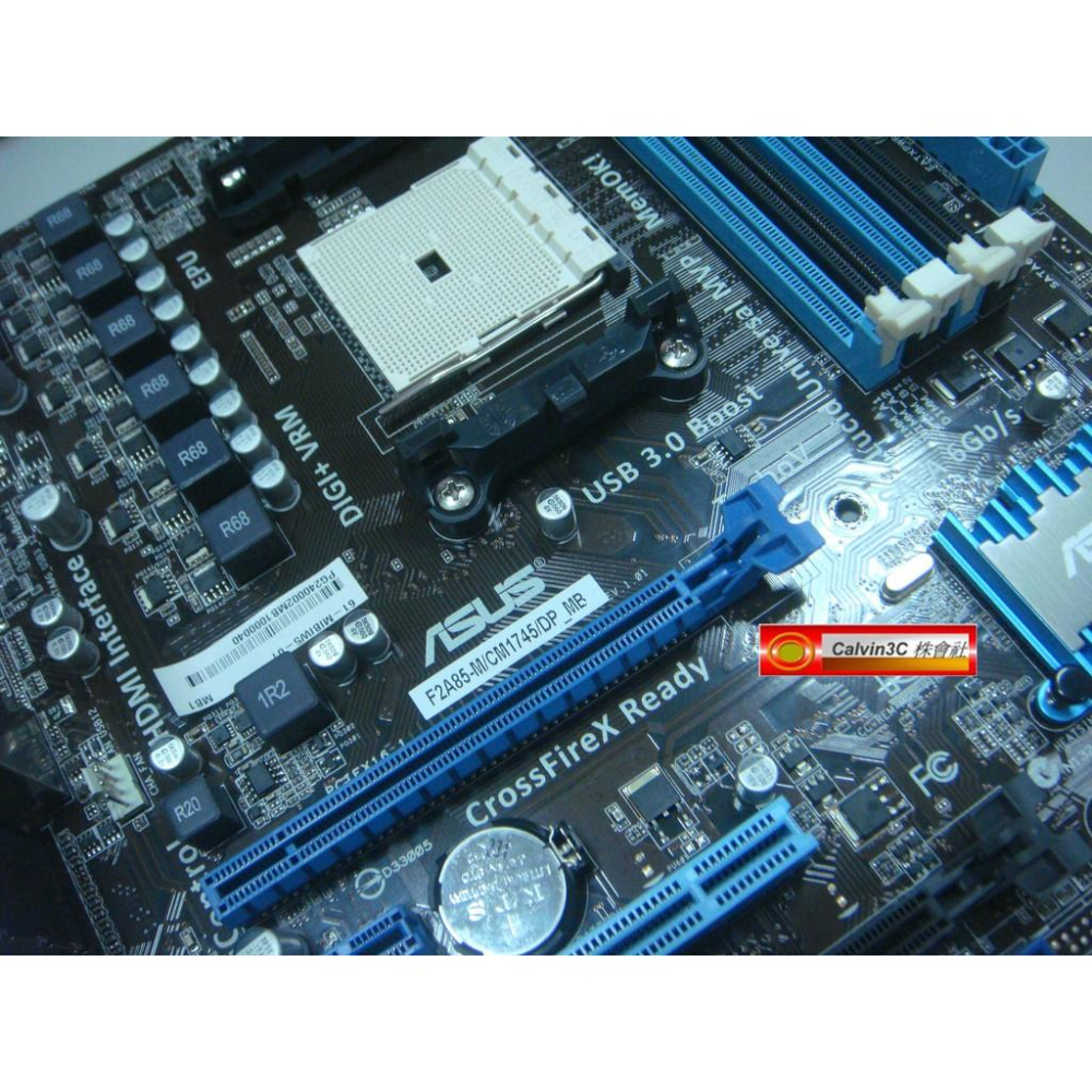 華碩 ASUS F2A85-M/CM1745 FM2腳位 AMD A85X晶片組 4組DDR3 6組SATA 內建顯示 - Calvin 3C ...
