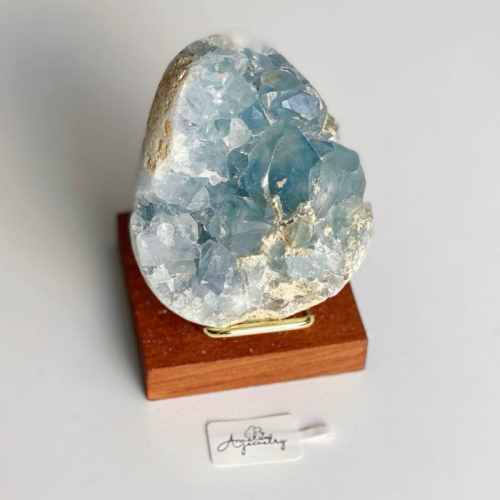 Crystal Corner 隅石丨等煙雨｜天青石晶簇天藍色原石丨礦石療癒水晶法寶 - Bifrost Healing - iOPEN Mall