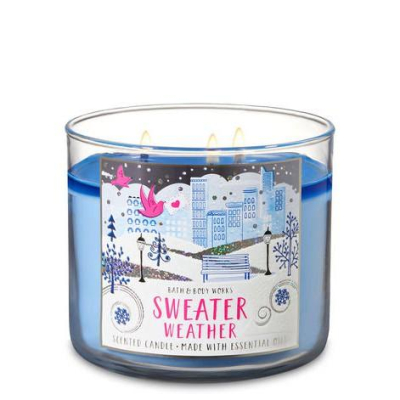 【Baby Studio】 BBW 三蕊燭芯 香氛蠟燭SWEATER WEATHER穿毛衣的天氣 - Baby Studio - iOPEN Mall