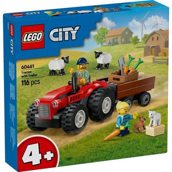 ||一直玩|| LEGO 60461 Red Farm Tractor with Trailer & Sheep - 一直玩積木磚門店 ...