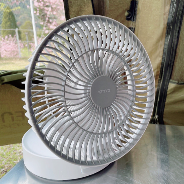 【KINYO】露營必備摺疊桌掛三用扇 (UF-8625) - TOGHTHER