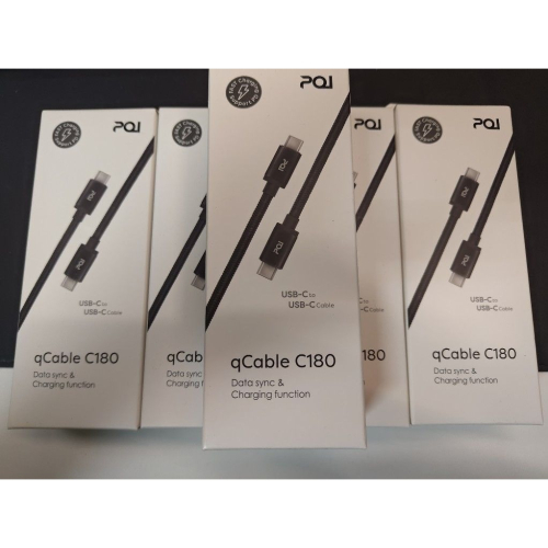 PQI USB C to Type C 編織 傳輸 充電線 qCable C180 IPHONE MAC PD 可支援 - 0x0