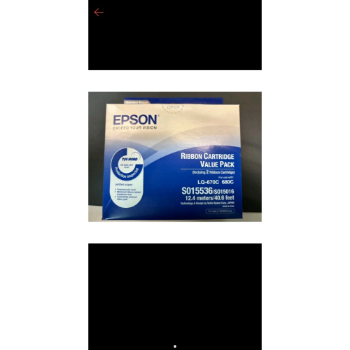 原廠 EPSON LQ 670 C LQ680 LQ 680C LQ2500 色帶 S015535 S015016 組合 - 0x0