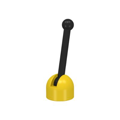 【金磚屋】4592C02YE10 LEGO 樂高零件 Antenna Small Base with Black Lev ...